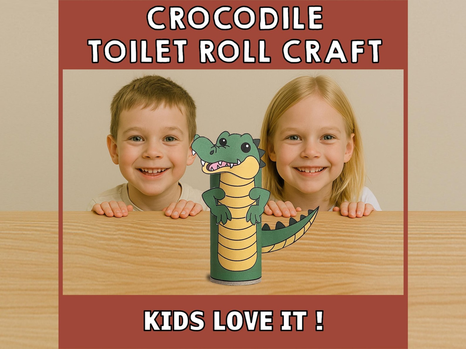 Crocodile Toilet Paper Roll Craft Australian Animal Party Coloring ...