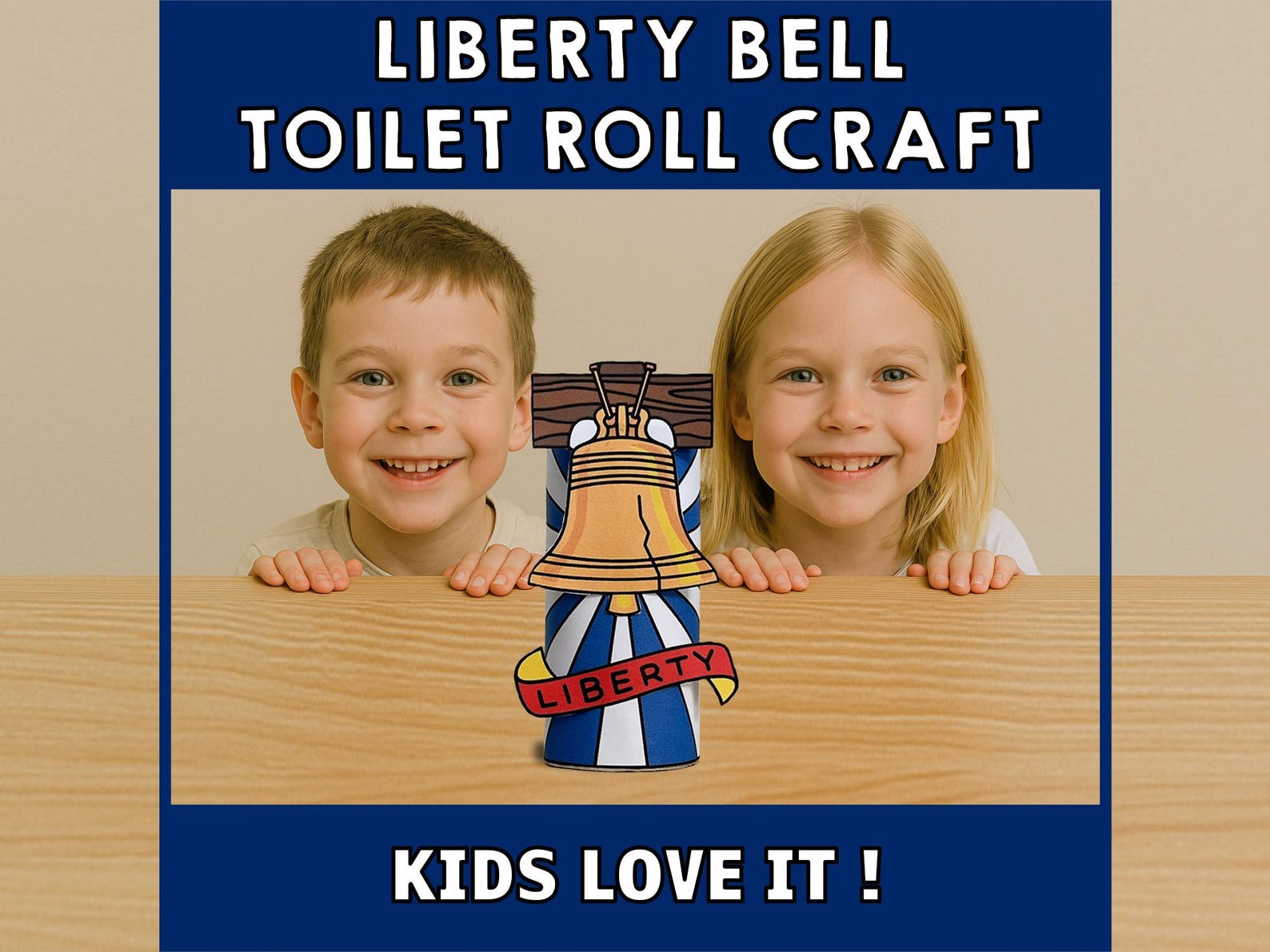 Liberty Bell Toilet Paper Roll Craft America Symbol 4th of July United ...