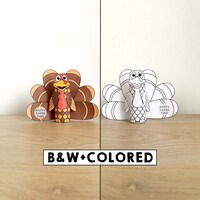 Thanksgiving Scarecrow Paper Craft: Fall Harvest Activity (PDF ...