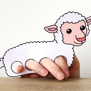 Buy Sheep Paper Craft Printable Farm Animal Finger Puppet Pretend Play ...