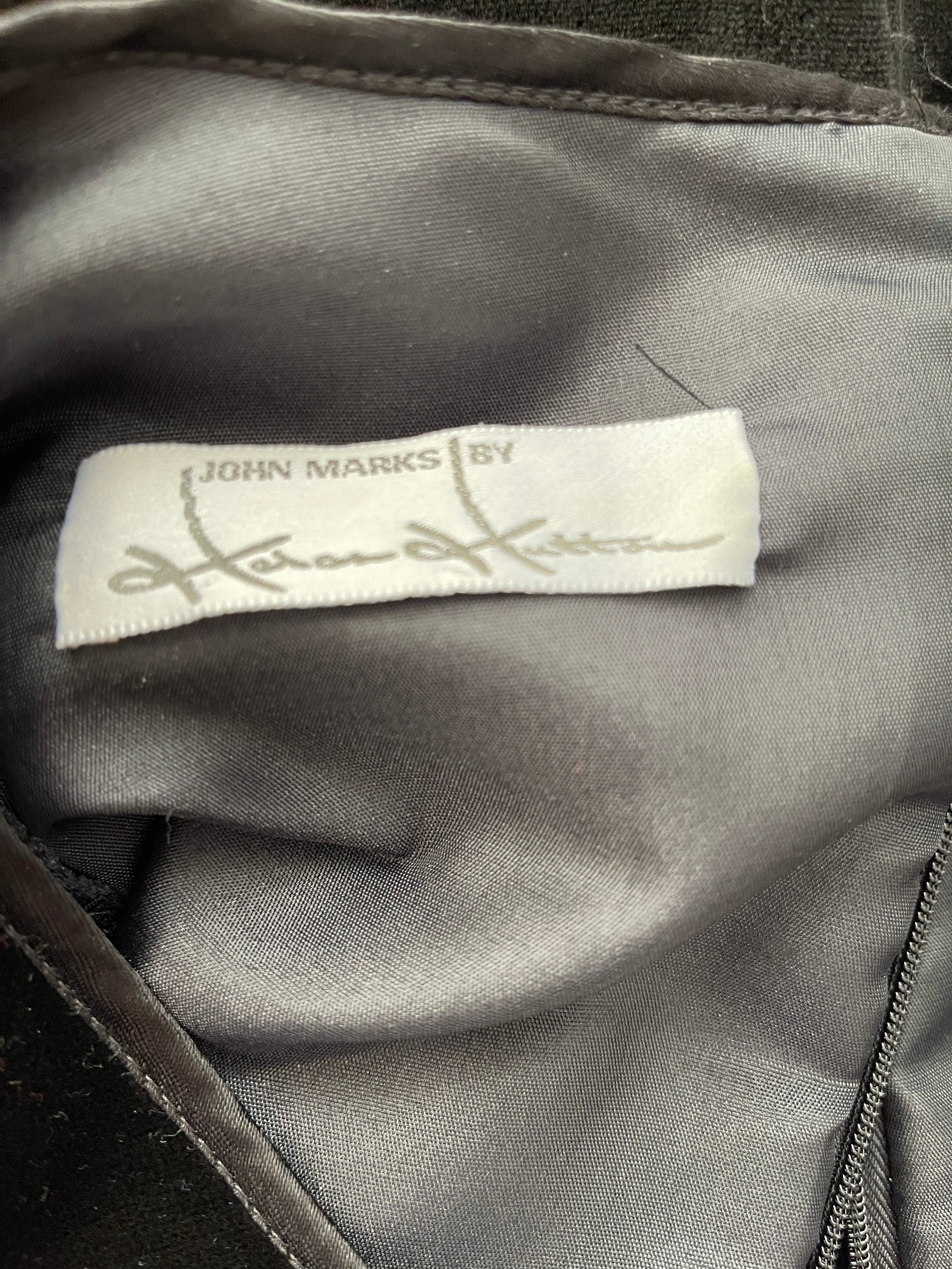 John Marks by Helen Hutton 80s Velvet Black Dress - Etsy