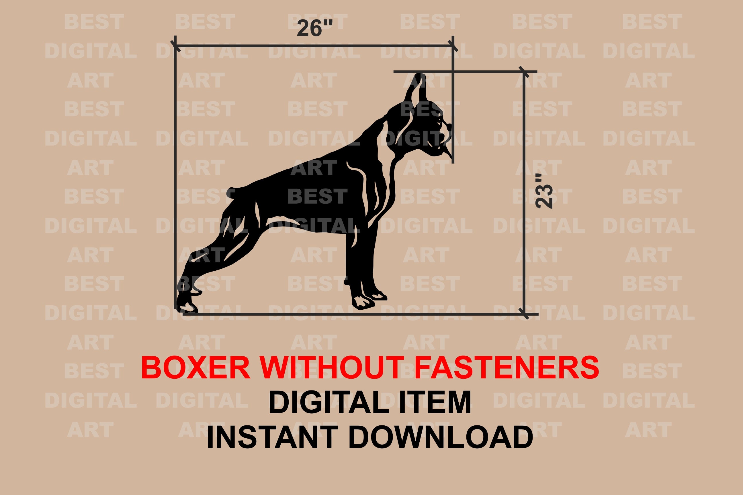Boxer Cut File Garden Decor Dog Memorial Dog Lover Gift Cutting Files ...