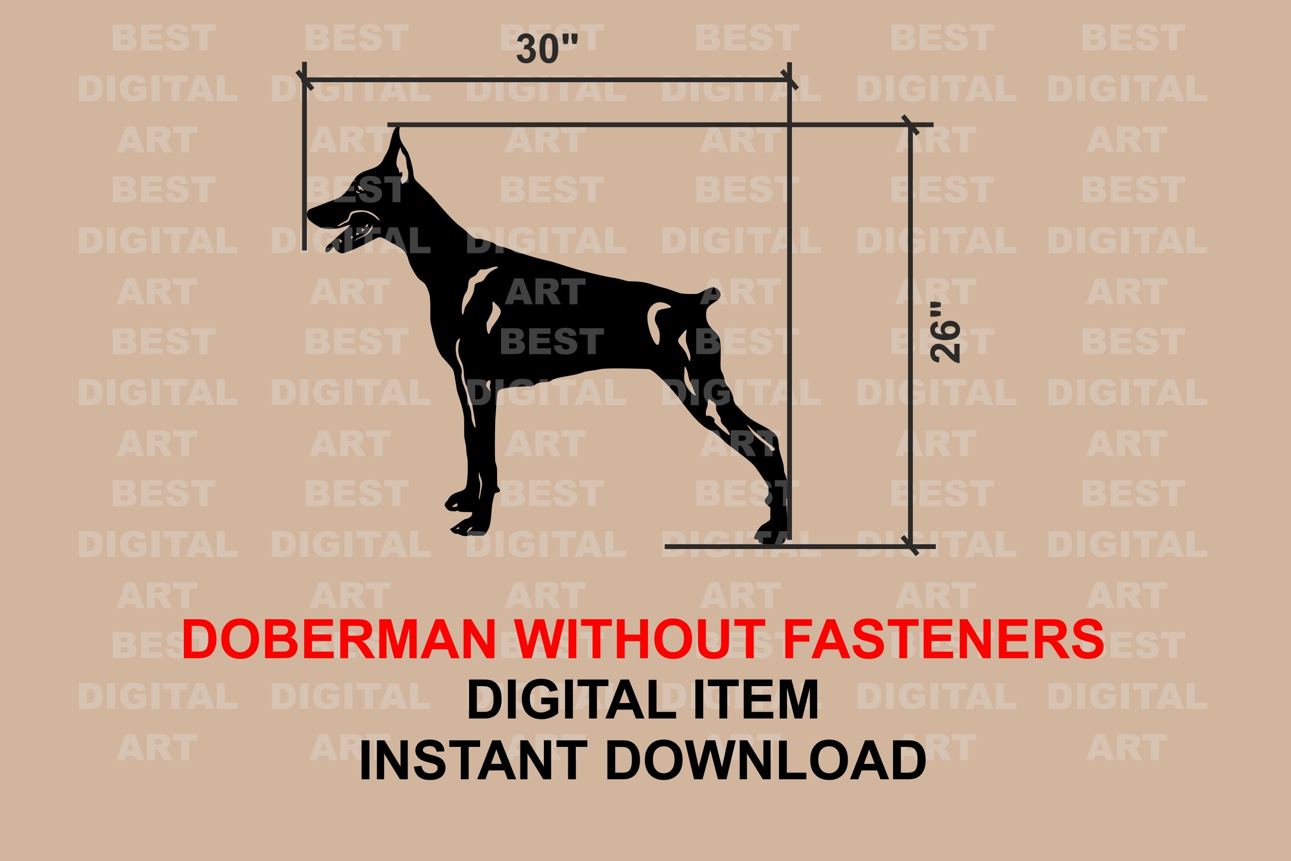 Doberman Cut File Garden Decor Dog Memorial Dog Lover Gift Cutting ...