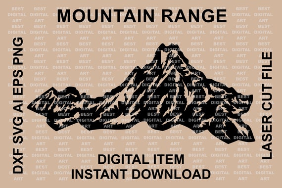 Mountain Range Svg Mountain Svg Nature Svg Mountain | Etsy