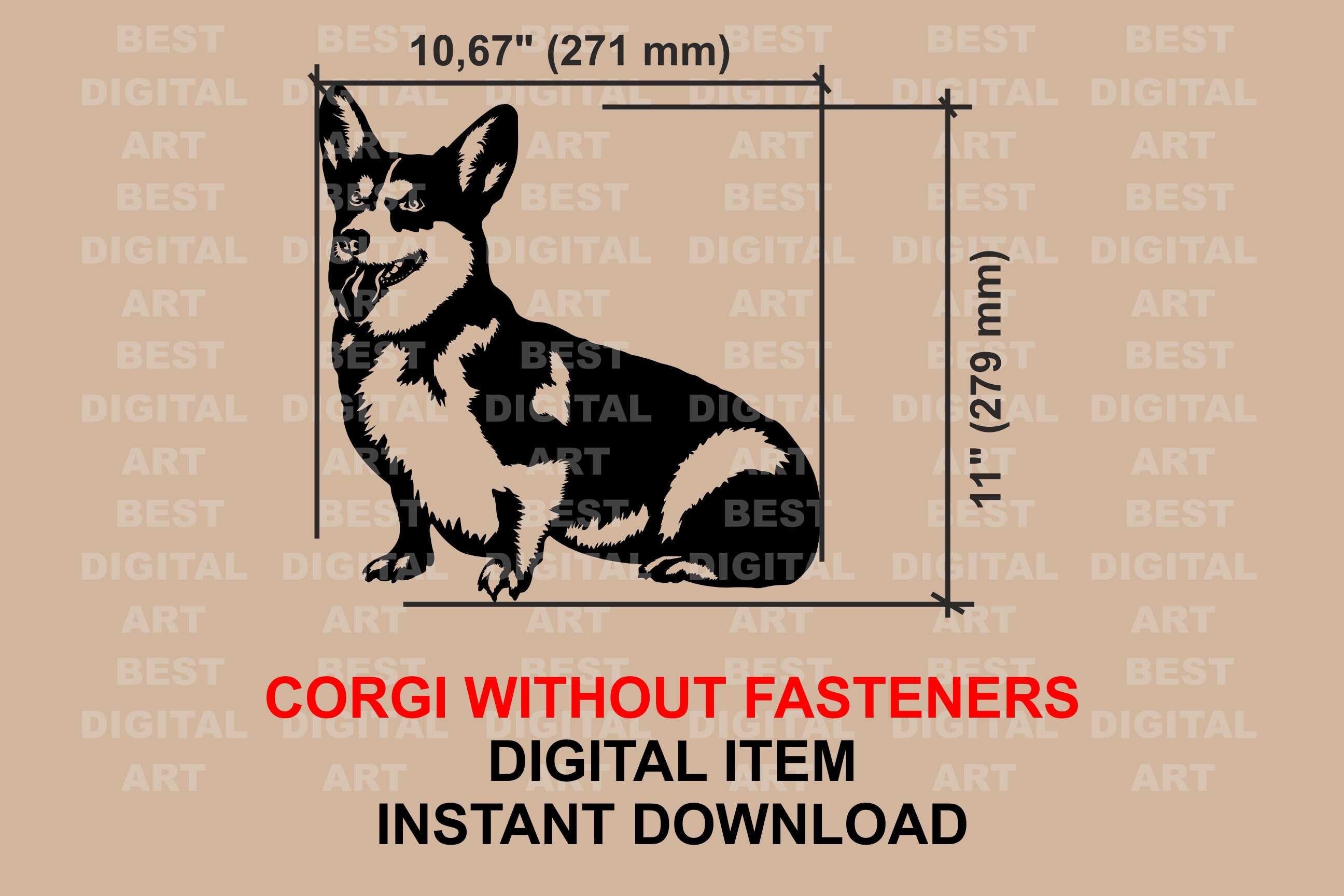 Corgi Ornament Corgi Garden Decor Corgi Gifts Cut File Dog - Etsy