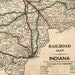 Printable Vintage Indiana Railroad Map, Vintage 1896 Map of Indiana ...
