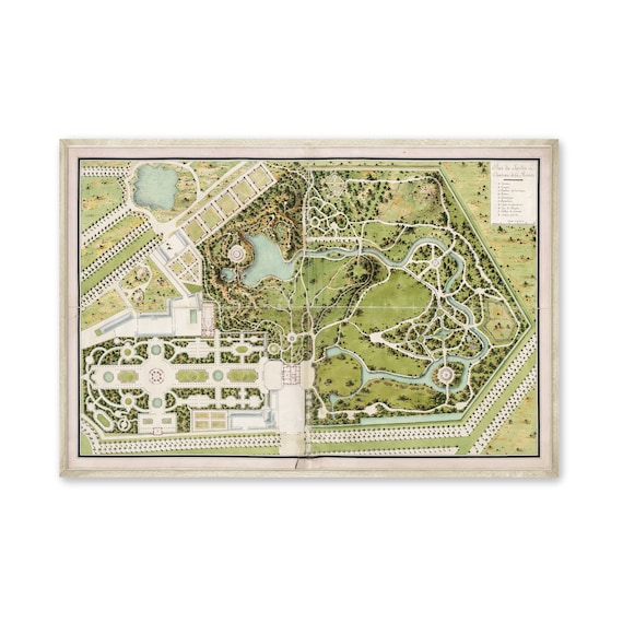 Petit Trianon Downloadable Garden Map Palace of Versailles | Etsy