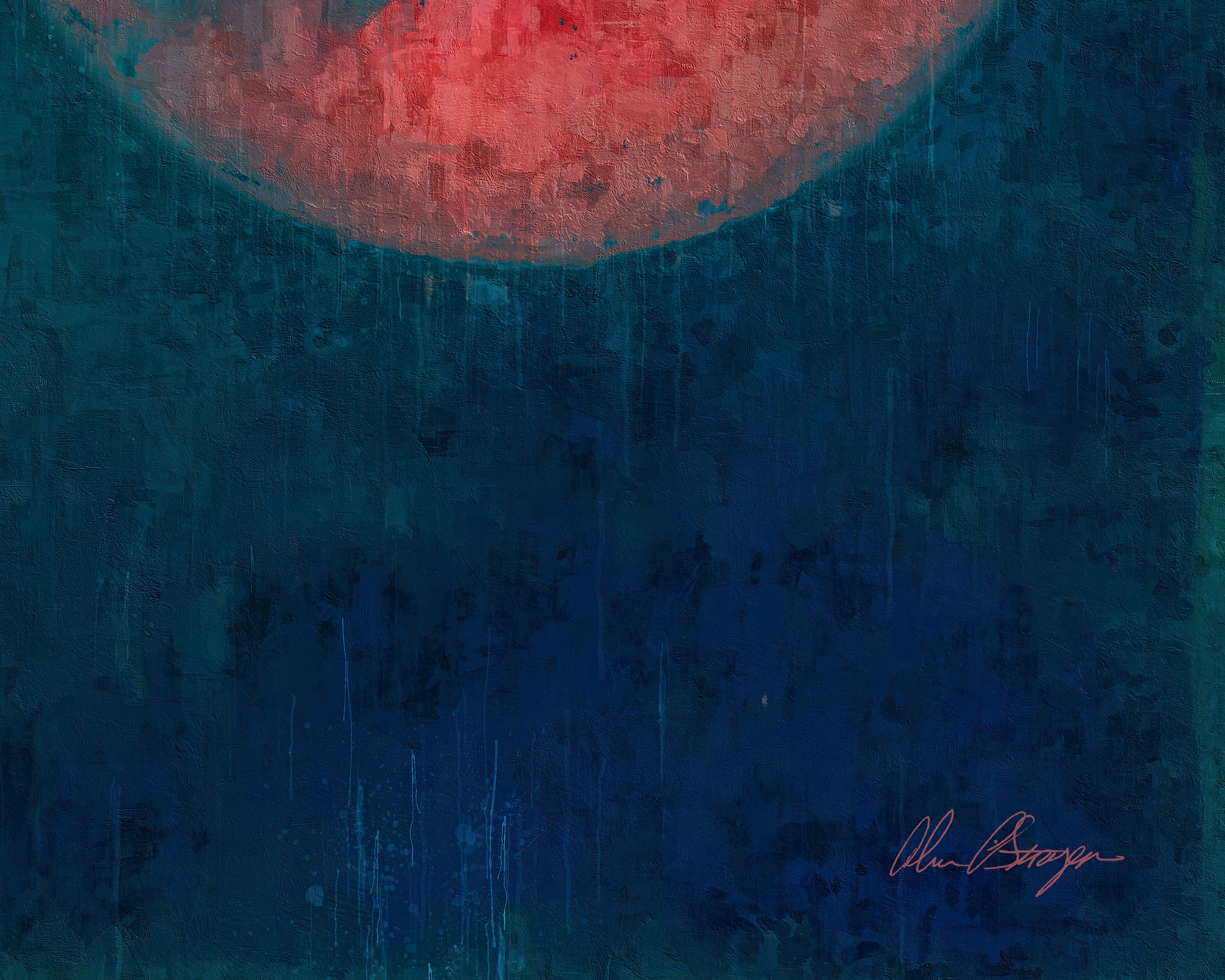 Abstract Moon Art, Printable Space Art, Celestial Print, Downloadable ...