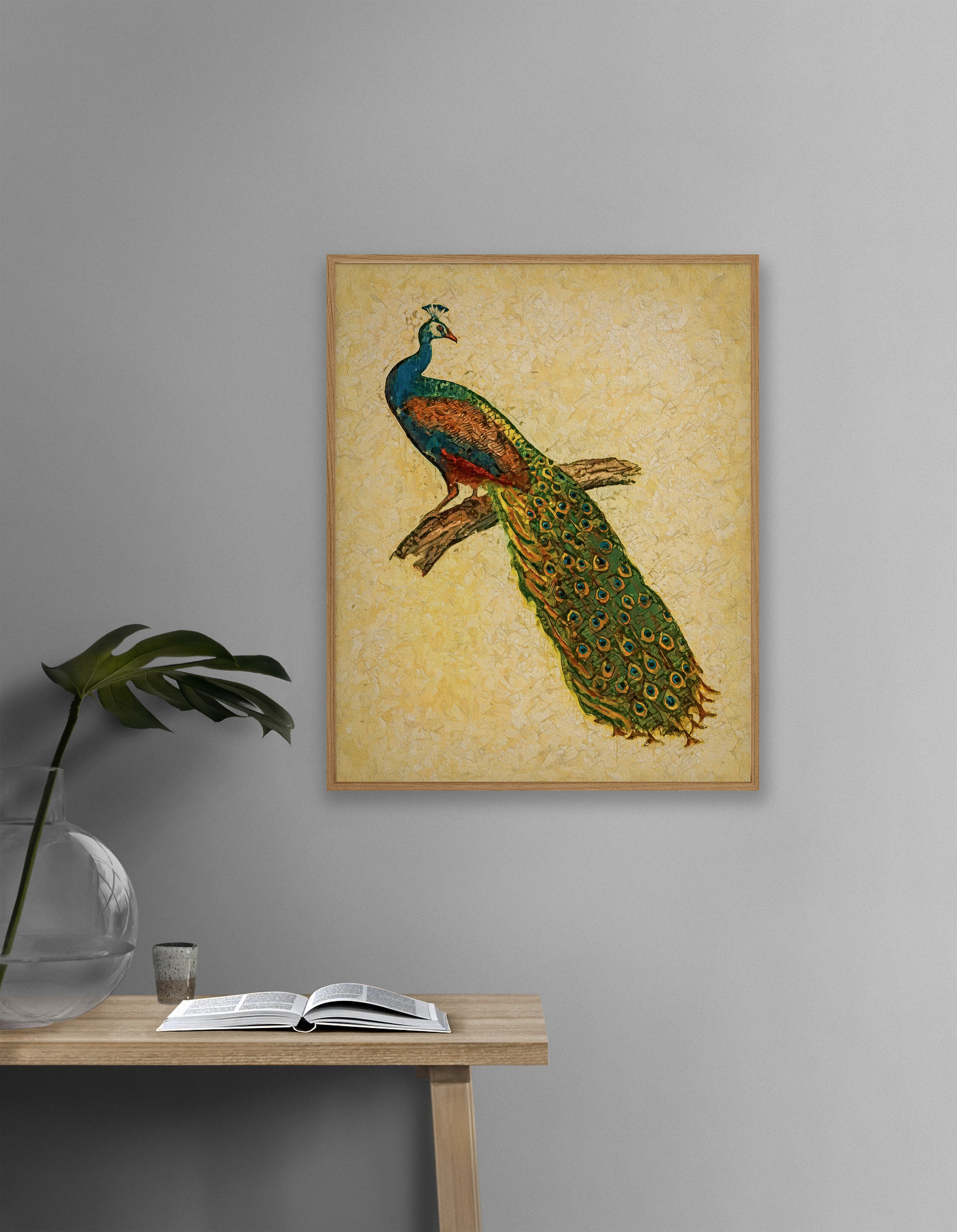 Peacock Wall Art, Downloadable Printable Digital File, Abstract Digital ...