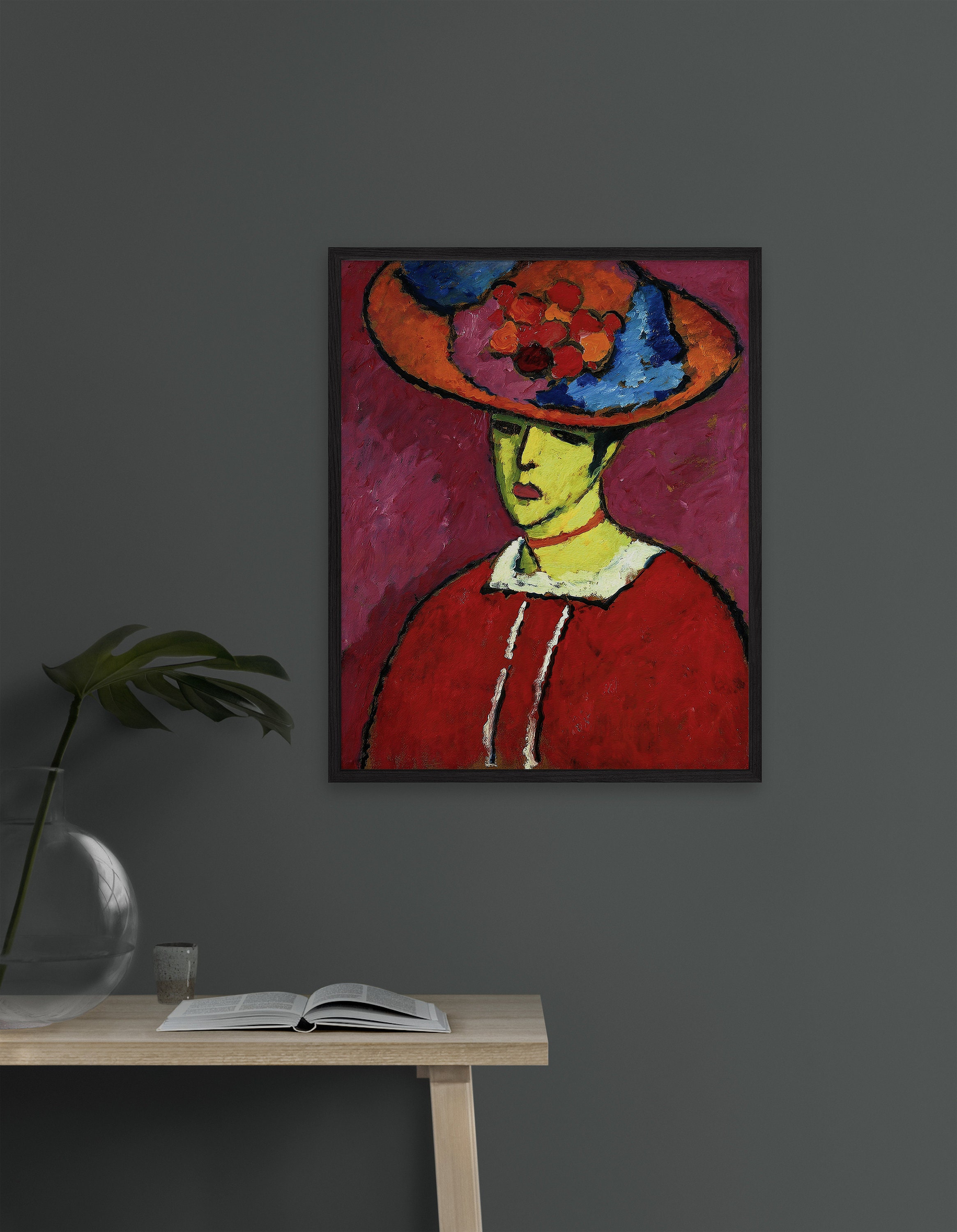 Schokko With Wide Brimmed Hat, PRINTABLE Alexej Von Jawlensky, Abstract ...