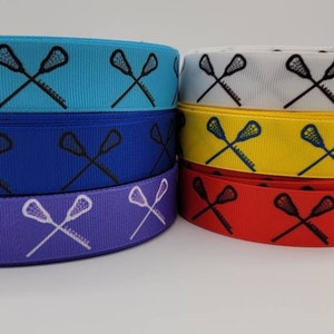 Lacrosse 7/8" Grosgrain Ribbon You Choose - Etsy