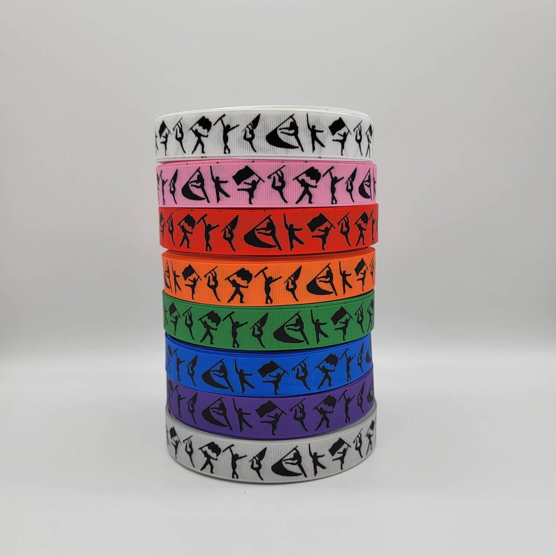 Color Guard Music Band Twirl Baton Flag 7/8" Grosgrain Ribbon* - Etsy