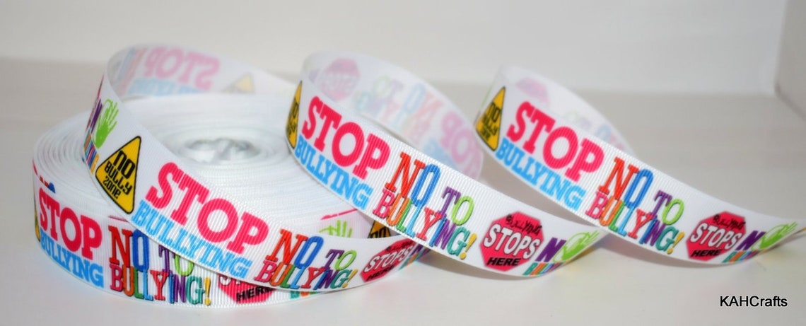 Stop Bullying Awareness 1 Grosgrain Ribbon - Etsy