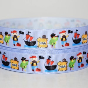Pirate Ship Girl or Boy 7/8" Grosgrain Ribbon You Choose - Etsy
