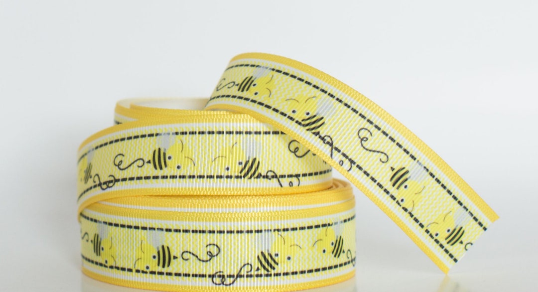 Bees 7/8" Grosgrain Ribbon - Etsy