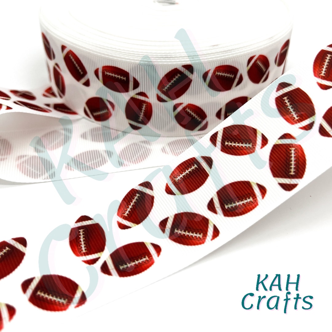 Football Field Kick Pass Quarterback Game 1.5" Grosgrain Ribbon - Etsy