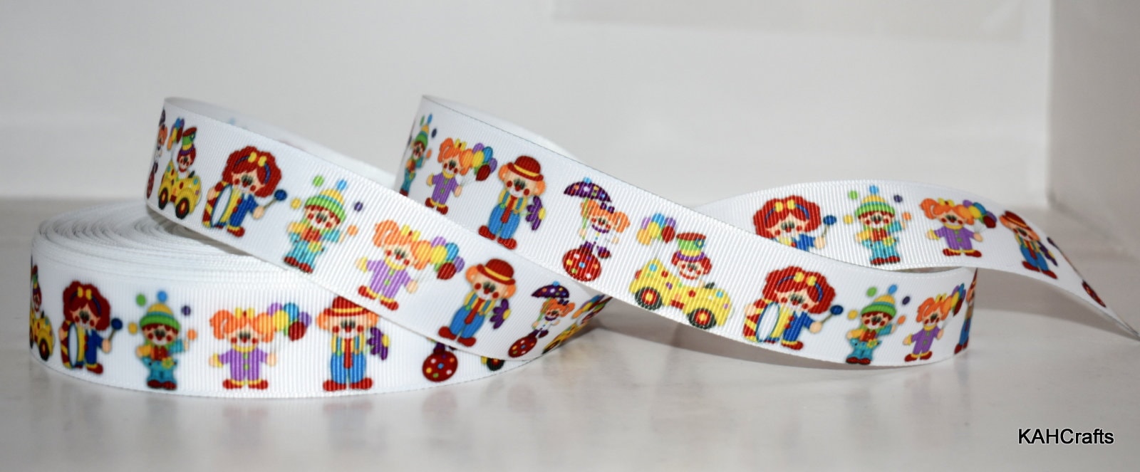 Clowns Circus 1 Grosgrain Ribbon - Etsy