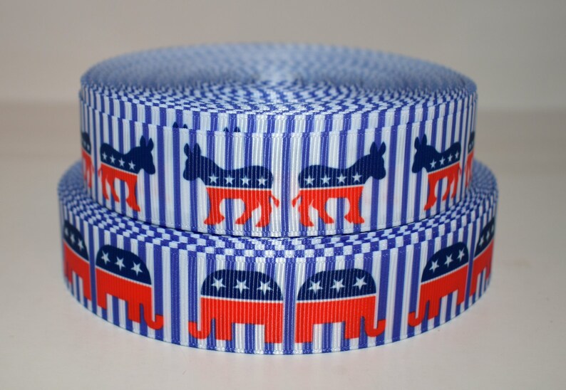 Democrat Republican Political Party 1 Grosgrain Ribbon - Etsy