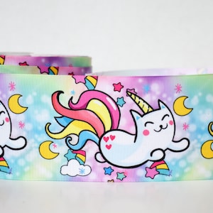 Unikitty Rainbows Stars Grosgrain Ribbon You Choose Width - Etsy