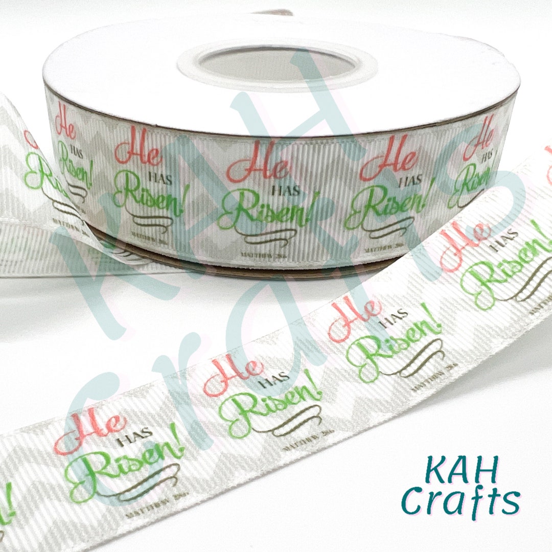He Has Risen 1" Grosgrain Ribbon - Etsy