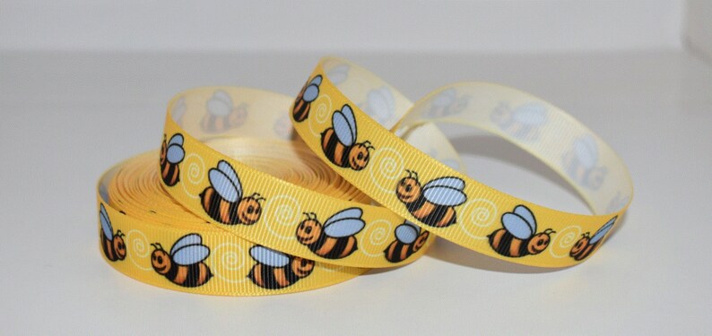 Bees 5/8" Grosgrain Ribbon - Etsy