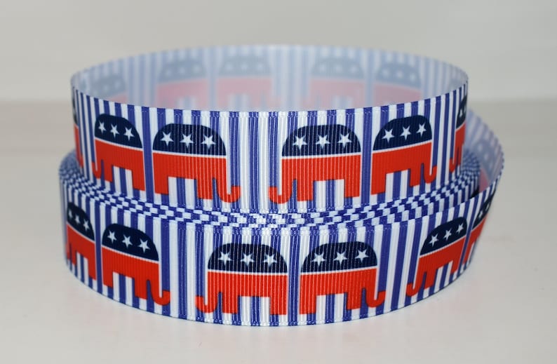 Democrat Republican Political Party 1 Grosgrain Ribbon - Etsy