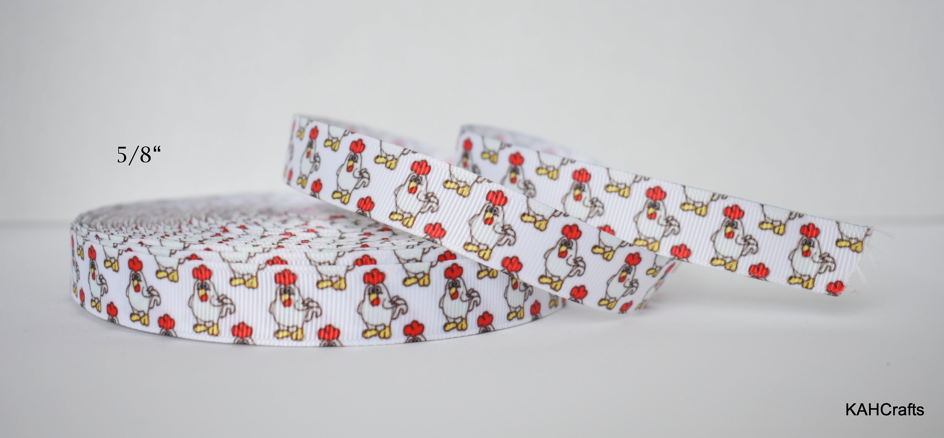 Farmhouse Chicken Eggs Rooster Grosgrain Ribbon You Choose Width - Etsy