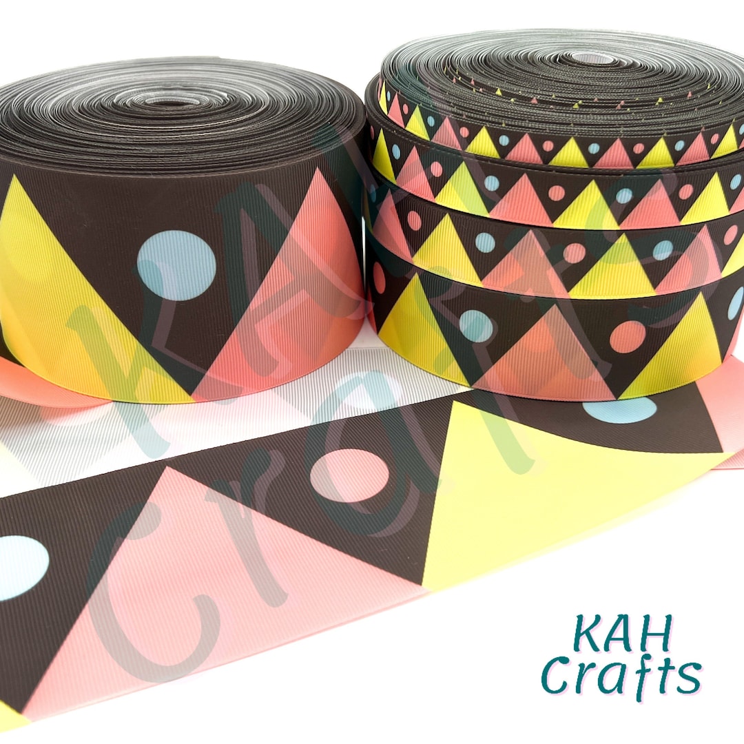 USDR Tribal Sash Animal Print Design Grosgrain Ribbon You Choose Width ...