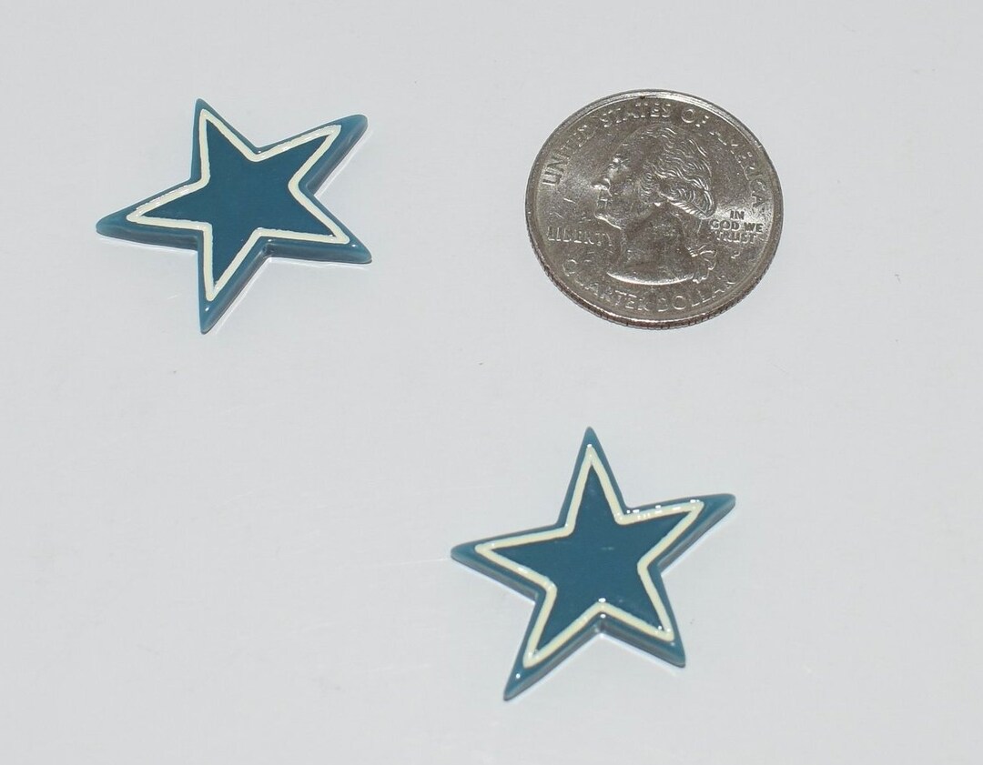 Blue Stars 3D Resin 2 Pieces per Set - Etsy