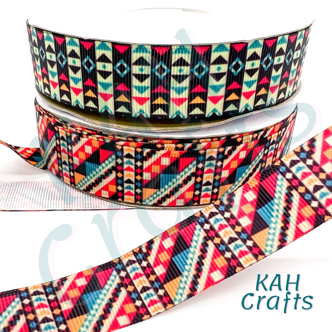 Aztec Pattern or Arrows 7/8" Grosgrain Ribbon You Choose* - Etsy
