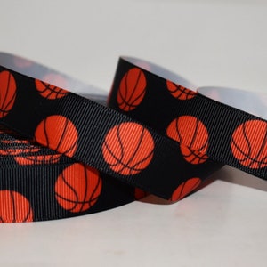 Basketball Love 7/8" or 1" Grosgrain Ribbon You Choose - Etsy