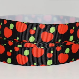 Abc's Apples 7/8" Grosgrain Ribbon You Choose - Etsy