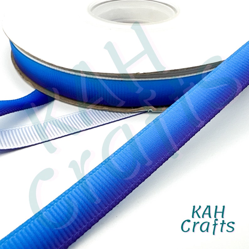 USDR Blue Purple Ombre Color Fade Grosgrain Ribbon You Choose - Etsy