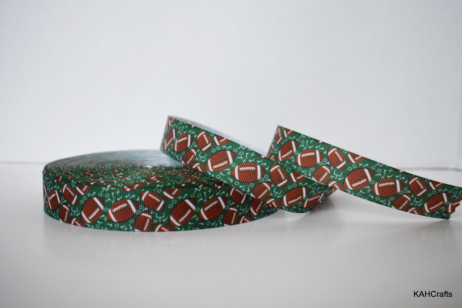 Football Field Sidelines 7/8 Grosgrain Ribbon You Choose | Etsy