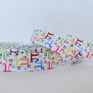 Pie 3.14 Math Geometry Elementary Symbol 1" Grosgrain Ribbon You Choose ...
