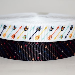 Multi Colored Arrows 7/8" Grosgrain Ribbon You Choose - Etsy