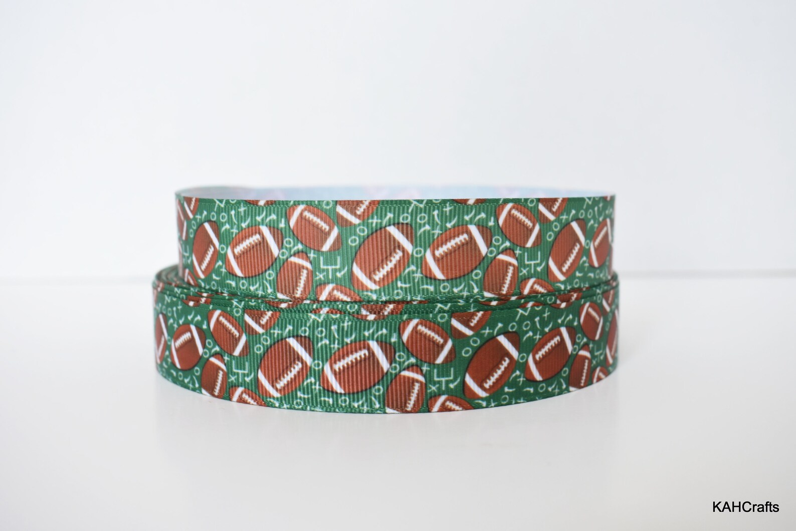 Football Field Sidelines 7/8 Grosgrain Ribbon You Choose | Etsy