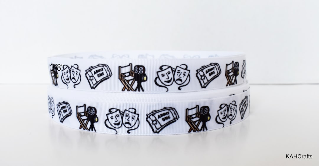 USDR Drama Club Theater Movie Ticket Director 7/8" Grosgrain Ribbon - Etsy