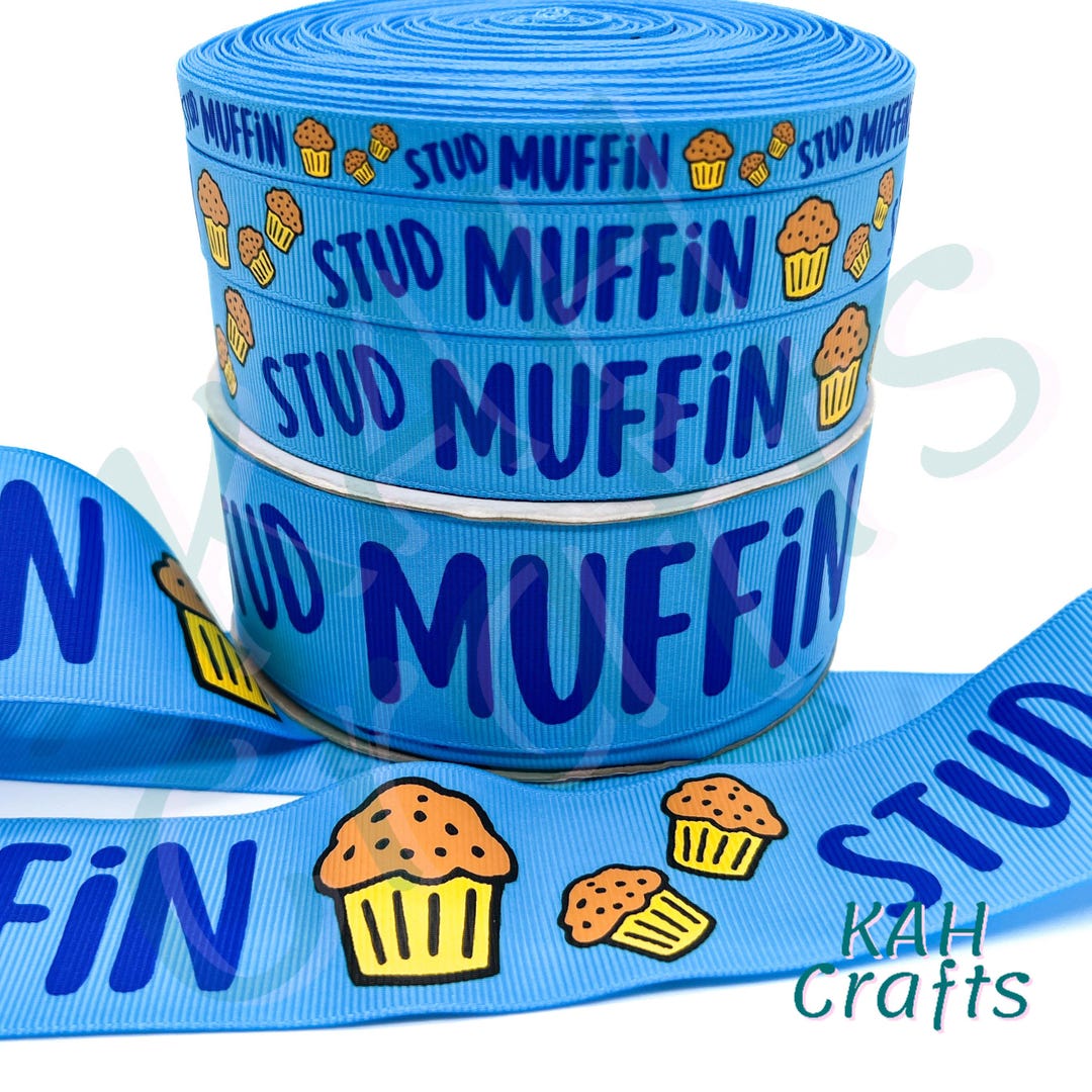 USDR Stud Muffin Island Blue Double Sided Grosgrain Ribbon You Choose ...