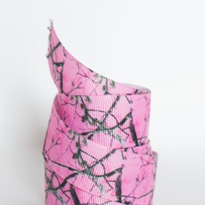 Camo White Pink Brown Real Tree 7/8" Grosgrain Ribbon You Choose - Etsy