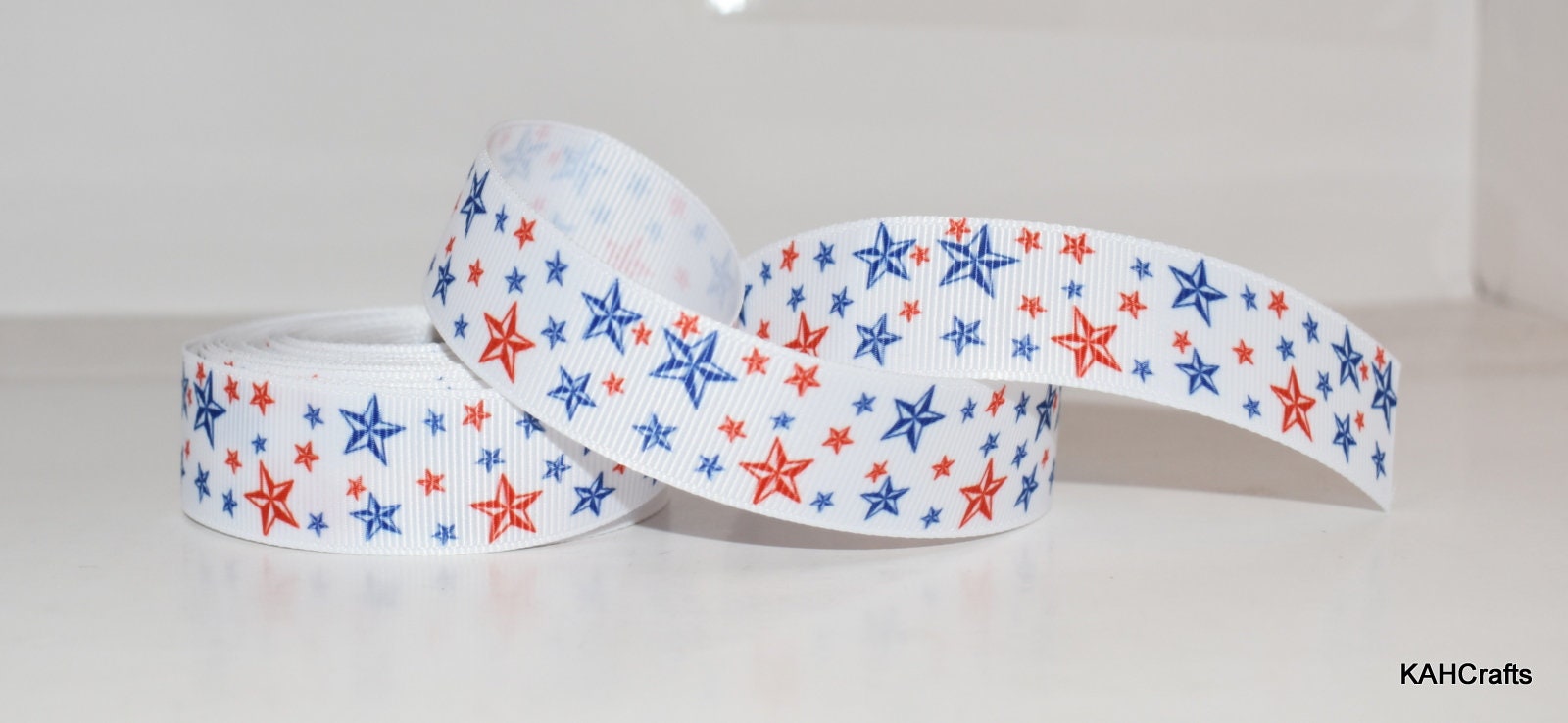 4th of July Stars USA Flag America 7/8" Grosgrain Ribbon You Choose - Etsy