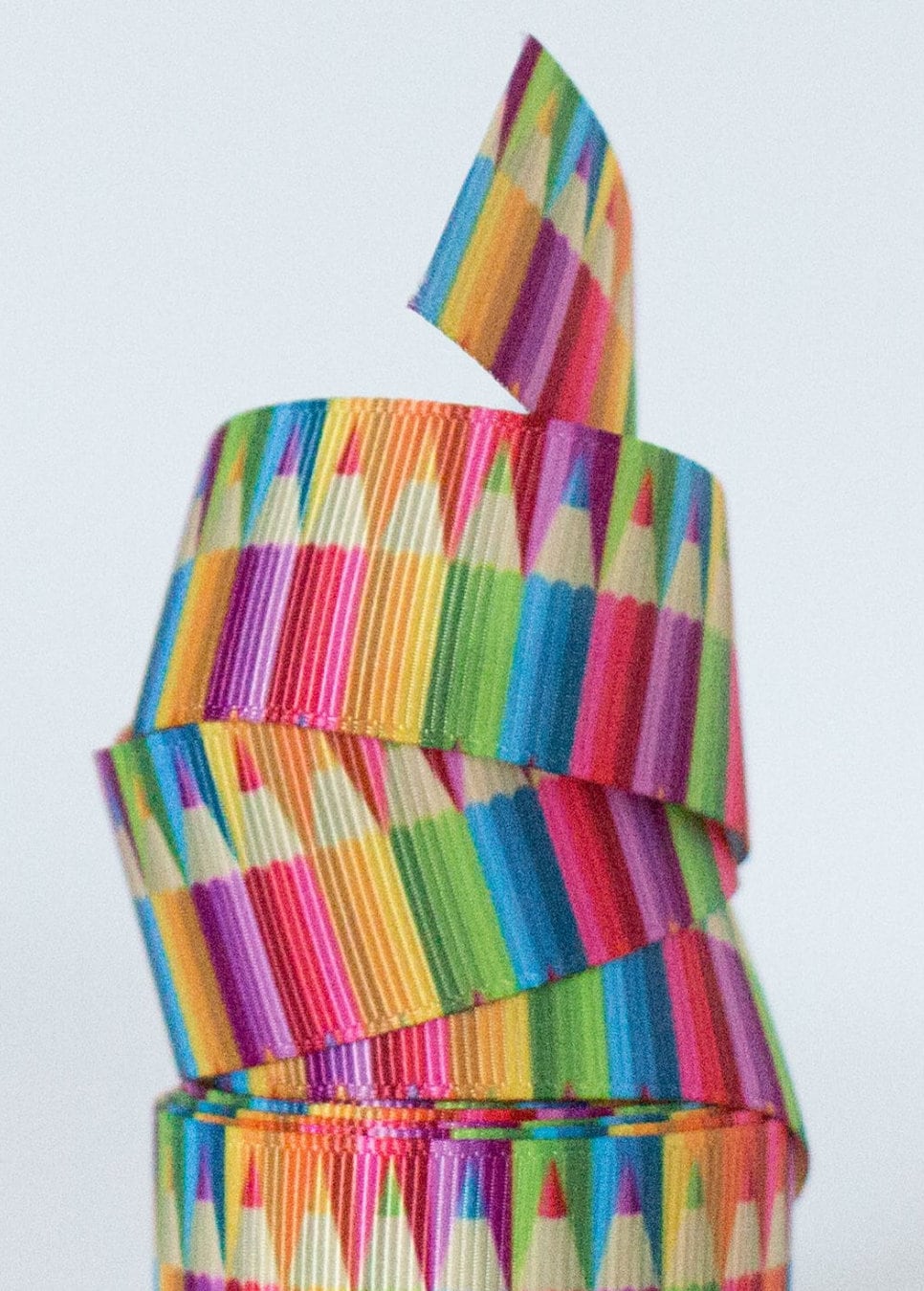 Colored Pencils 1" Grosgrain Ribbon - Etsy