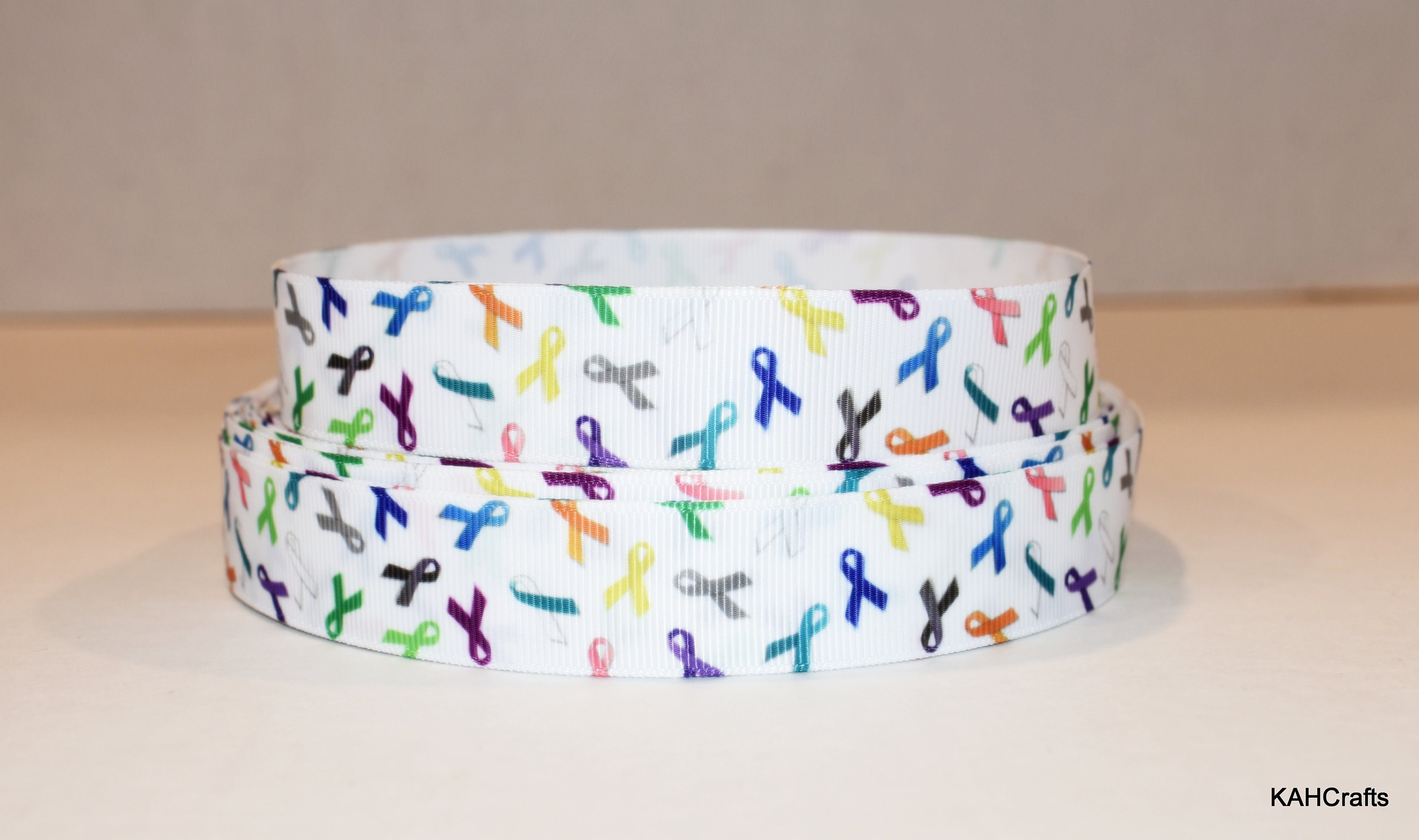 All Cancer Awareness Ribbon 7/8" Grosgrain Ribbon - Etsy