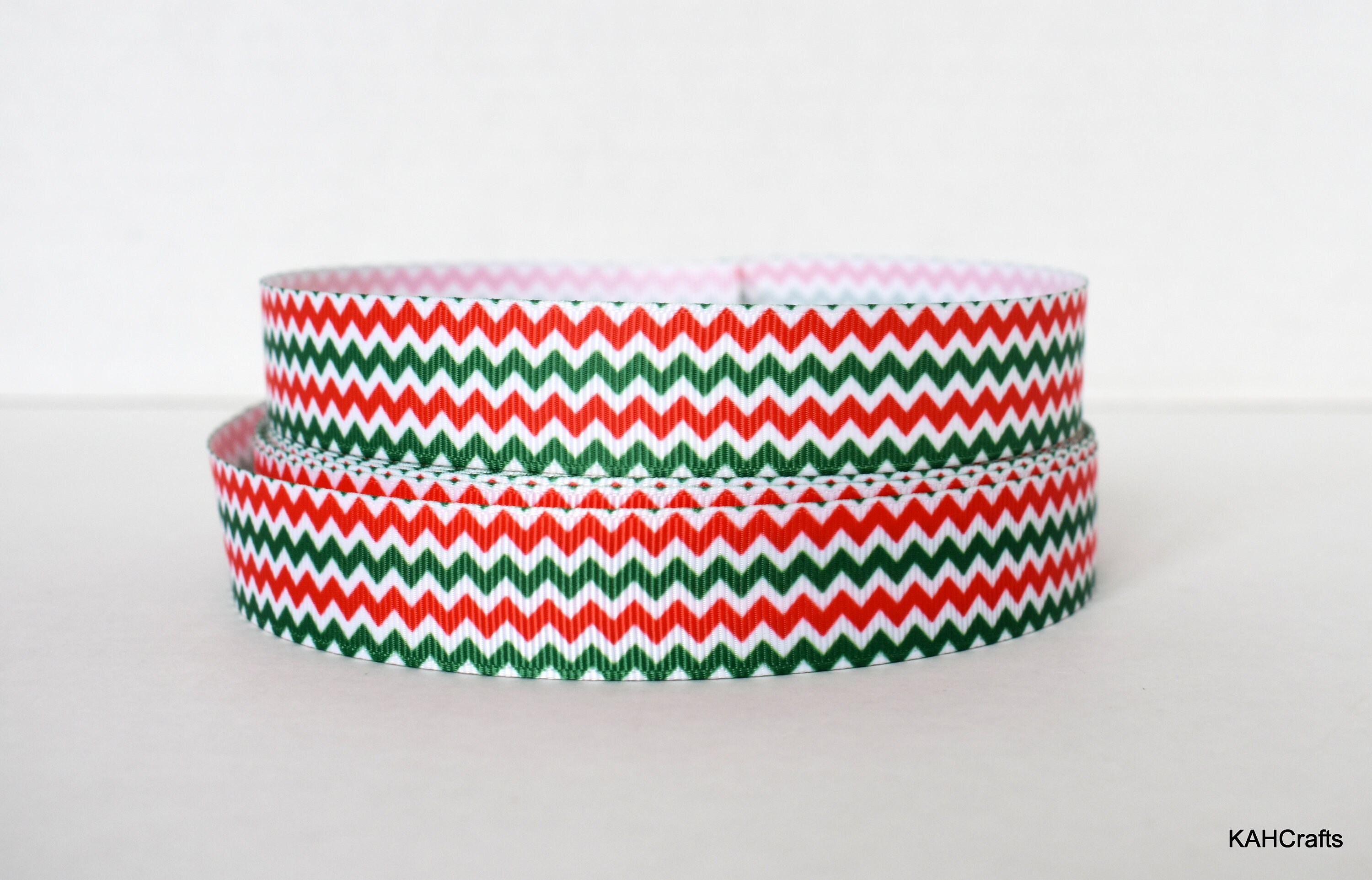 Christmas Holiday Dots Lights or Chevron Zigzag 7/8 | Etsy