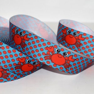 Crab Polka Dots 1" Grosgrain Ribbon - Etsy
