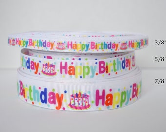 Happy Birthday Ribbon | Etsy