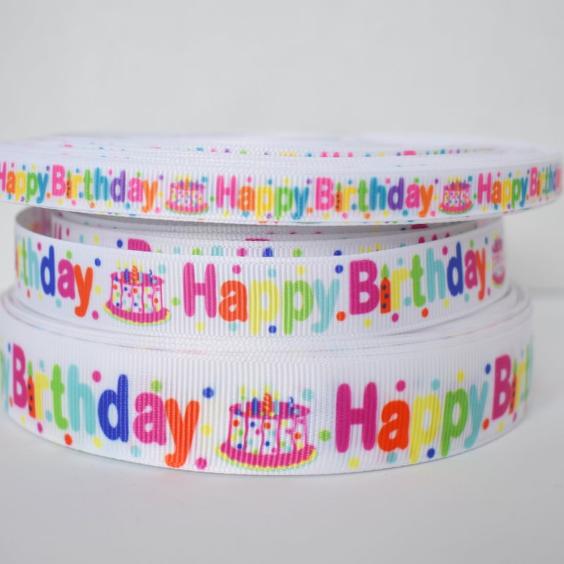 Happy Birthday Ribbon - Etsy