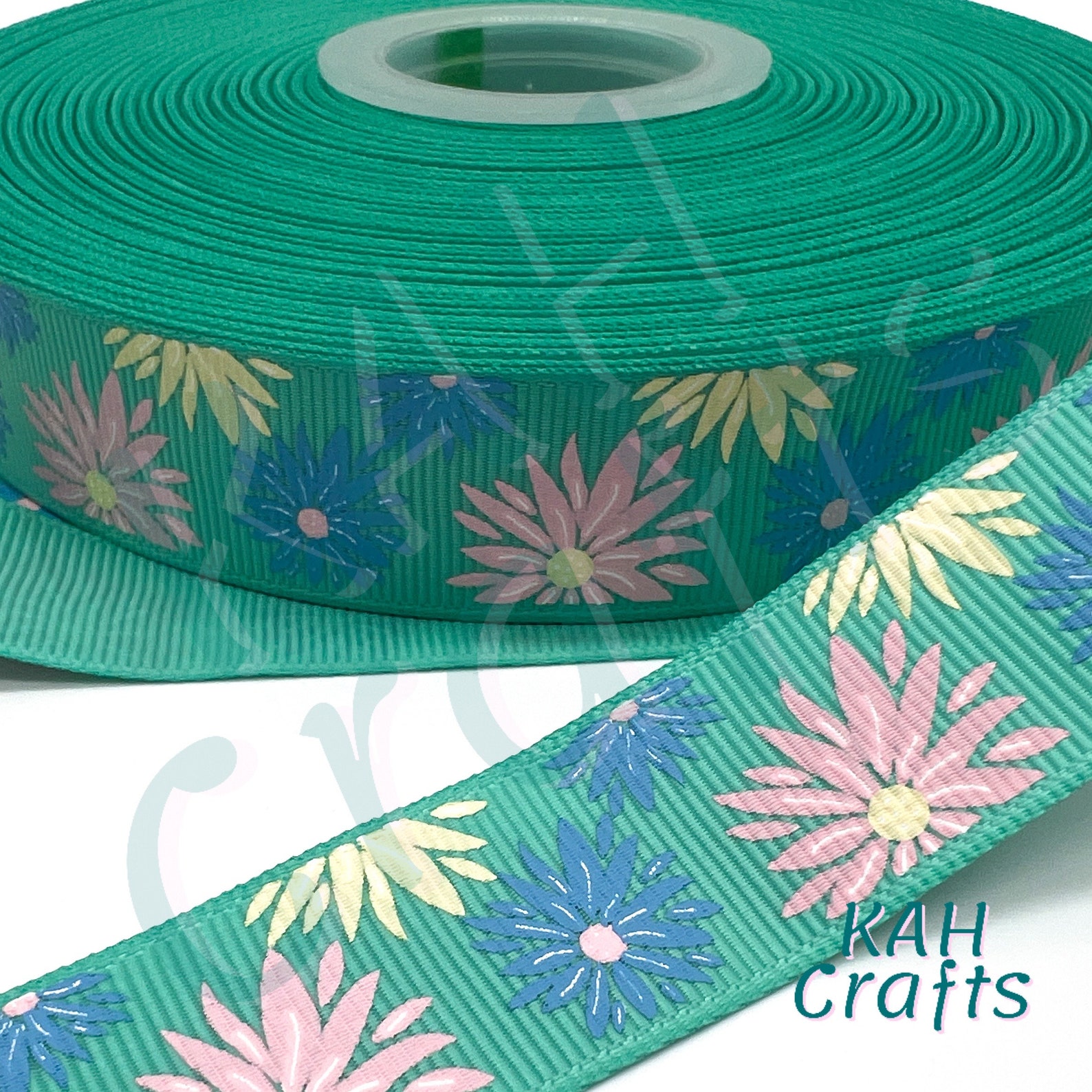 Flowers 7/8" Grosgrain Ribbon You Choose - Etsy