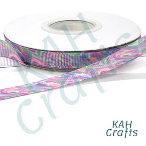 Pastel Swirl Grosgrain Ribbon You Choose Width - Etsy