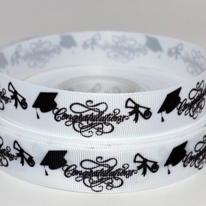 Graduation Grosgrain Ribbon You Choose - Etsy